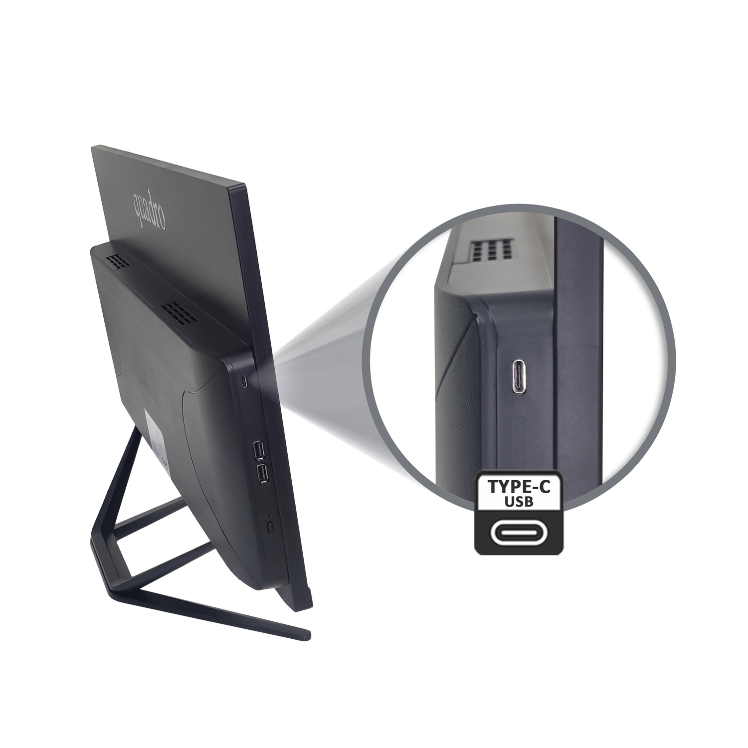 QUADRO STARK H224 23165 i5-1235U 16GB 512GB SSD 23.8" Siyah DOS All in ...