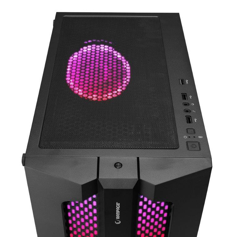 Rampage X-BASE 600W 80+ Bronze Siyah ARGB Fanlı Mid Tower ATX Kasa ...