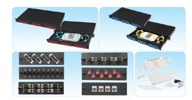 HCS PFO-11222-1U 12 Port Duplex SC Patch Fiber Panel Modülü Boş - Gaziantep