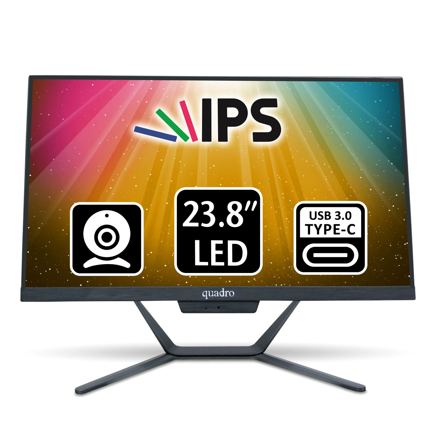 QUADRO STARK H5124 18850 i7-11700 8GB 512GB SSD 23.8" Siyah DOS All in ...